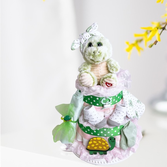 Handmade | Accessories | Turtle Diaper Cake Baby Shower Gift | Poshmark